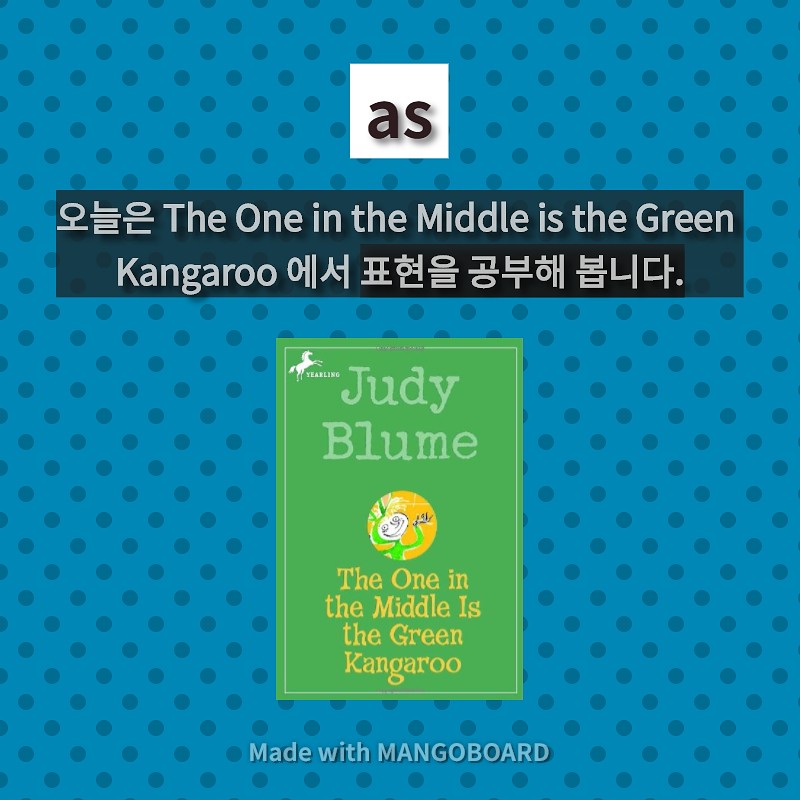 AS [Learn Amazing Phrases] The One in the Middle is the Green Kangaroo ...